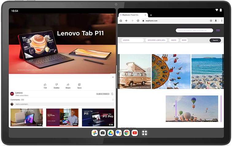 מחסני חשמל - טאבלט Lenovo Tab P11 (2nd Gen) 11.5 2K 128GB 6GB RAM Wi-Fi - צבע אפור שנה אחריות ע ...
