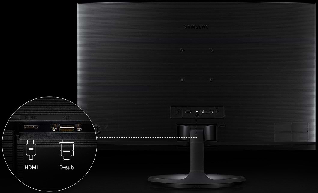 מחסני חשמל - מסך מחשב קעור 24'' Samsung Essential S3 S36C S24C360EAM VA ...