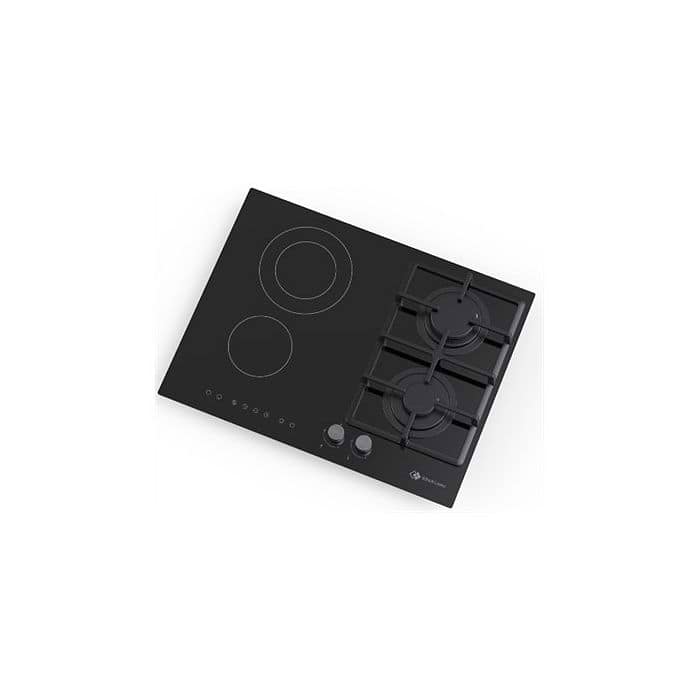 כיריים היברידיות משולבות גז וקרמי 2 גז + 2 קרמי 70 ס מ Schaub Lorenz ...