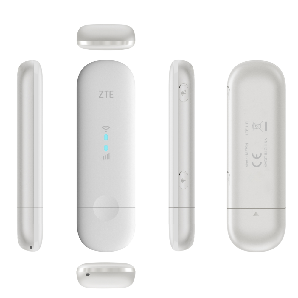 מודם סלולרי ZTE MF79N USB 4G - צבע לבן שנתיים אחריות ע י יבואן רשמי ...