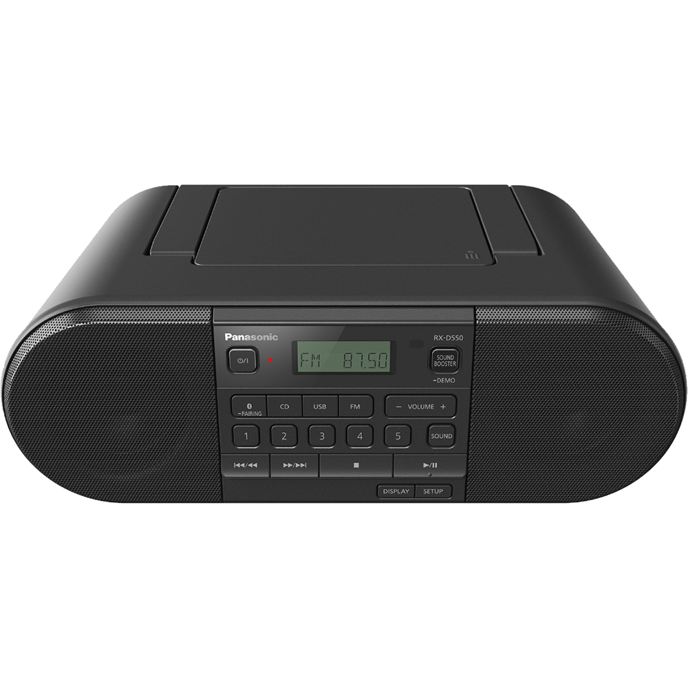 מערכת רדיו דיסק ניידת עם שלט Panasonic RX-D550GS-K - צבע שחור שנה ...