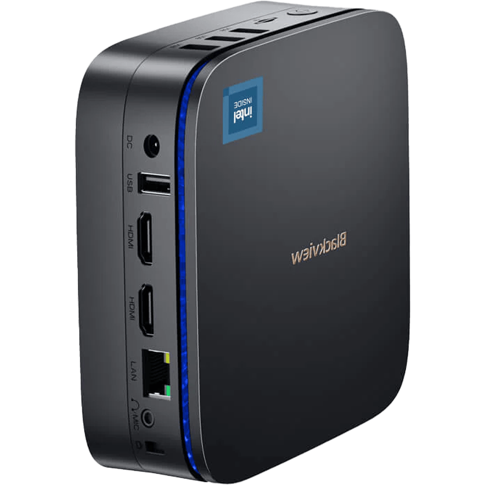 מחשב נייח מיני Blackview MP60 Mini PC - Celeron N5095 512GB SSD 16GB RAM Windows 11 Pro - צבע ...