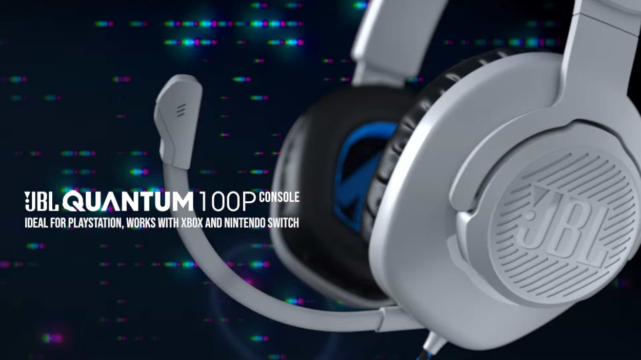 אוזניות גיימינג JBL Quantum 100x - צבע שחור ירוק שנה אחריות ע י היבואן ...