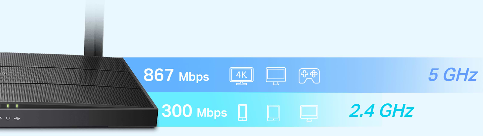 ראוטר אלחוטי TP-Link Archer VR400 V3 AC1200 VDSL/ADSL - צבע שחור שלוש ...