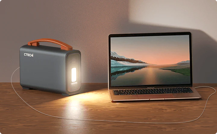 תחנת כוח ניידת CTECHI Just Now GT200 Pro קיבולת 320Wh הספק 240/350W - שנה אחריות ע י היבואן ...