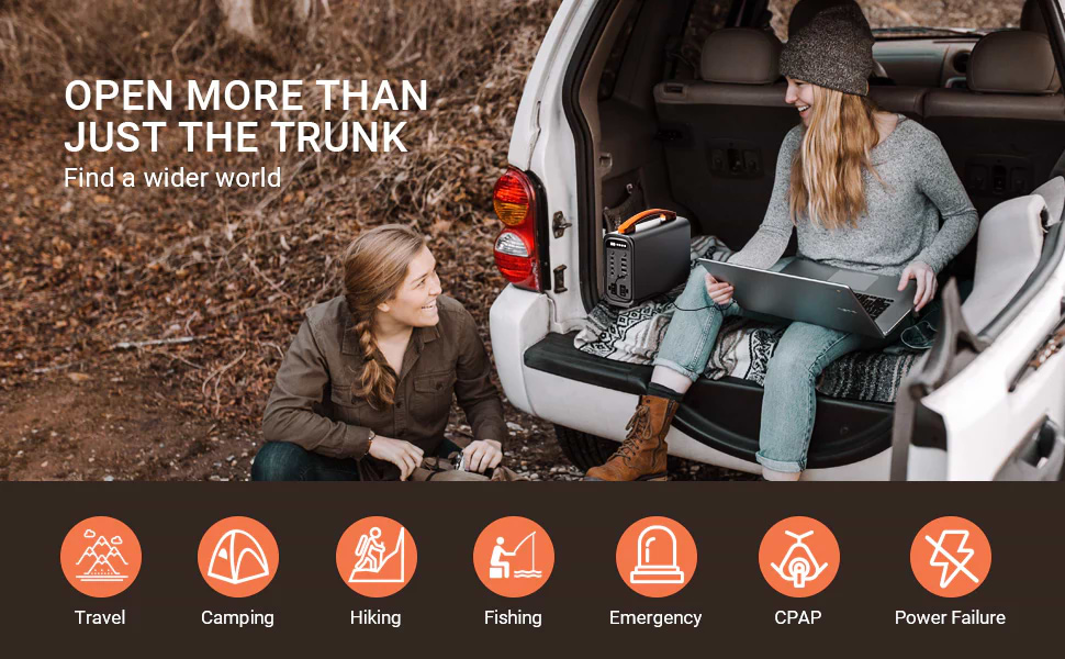 תחנת כוח ניידת CTECHI Just Now GT200 Pro קיבולת 320Wh הספק 240/350W - שנה אחריות ע י היבואן ...