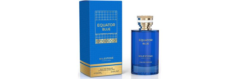 בושם לגבר Milestone Equator Blue EDP 100ML בושם לגבר - מחסני חשמל