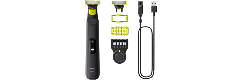 מכונת תספורת לעיצוב הזקן והסרת שיער גוף Philips One Blade QP6542/15 ...