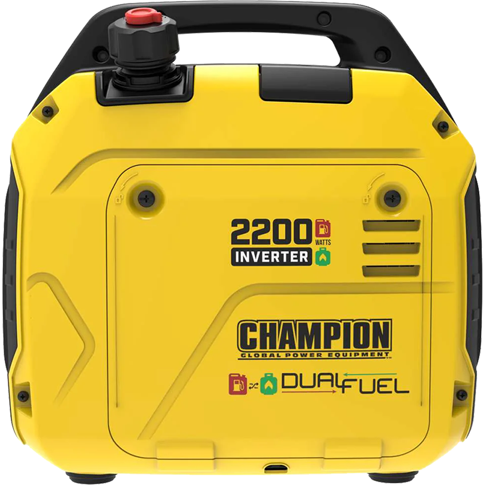 גנרטור היברידי נייד Champion 92001i-DF-EU 2200W - צבע צהוב שחור שנה ...