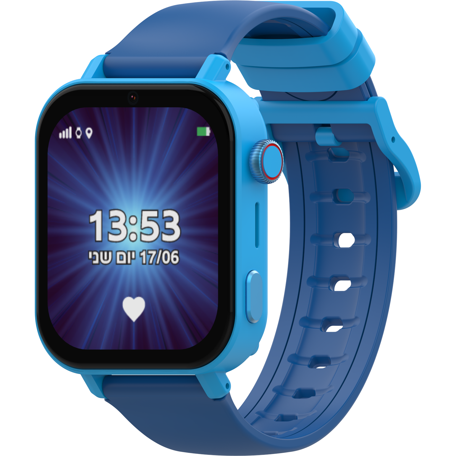 שעון חכם לילדים KidiWatch Premium - צבע כחול שנה אחריות ע י היבואן הרשמי - מחסני חשמל