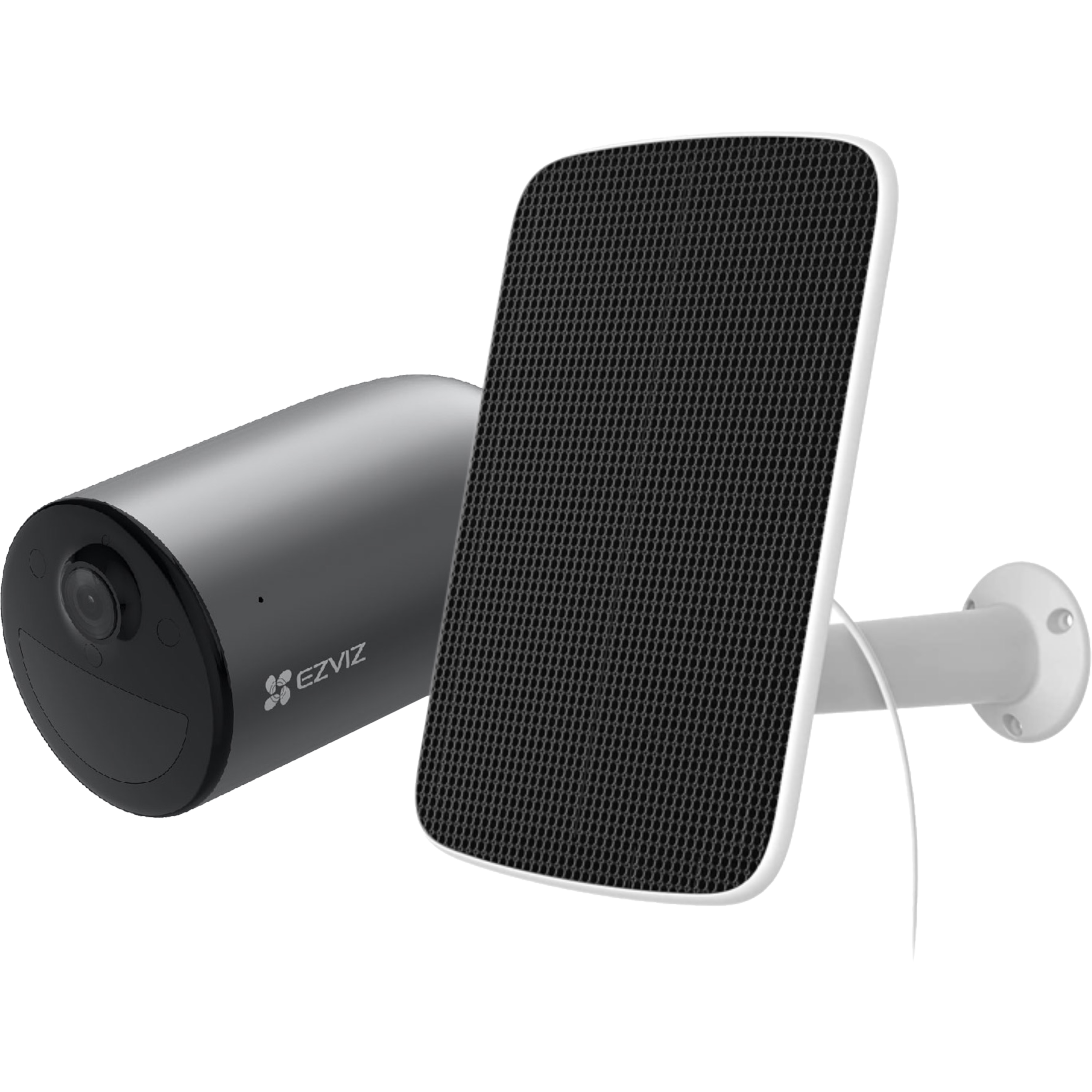 מצלמת אבטחה חיצונית אלחוטית עם פאנל סולארי Ezviz EB3 2K 3MP - צבע שחור ...