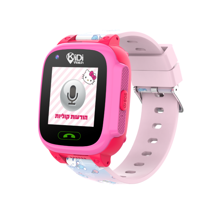 שעון חכם לילדים KidiWatch Watch G4 - צבע ורוד שנה אחריות ע י היבואן הרשמי - מחסני חשמל