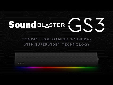 מקרן קול גיימינג Creative GS3 RGB - צבע שחור שנה אחריות ע י היבואן הרשמי - מחסני חשמל