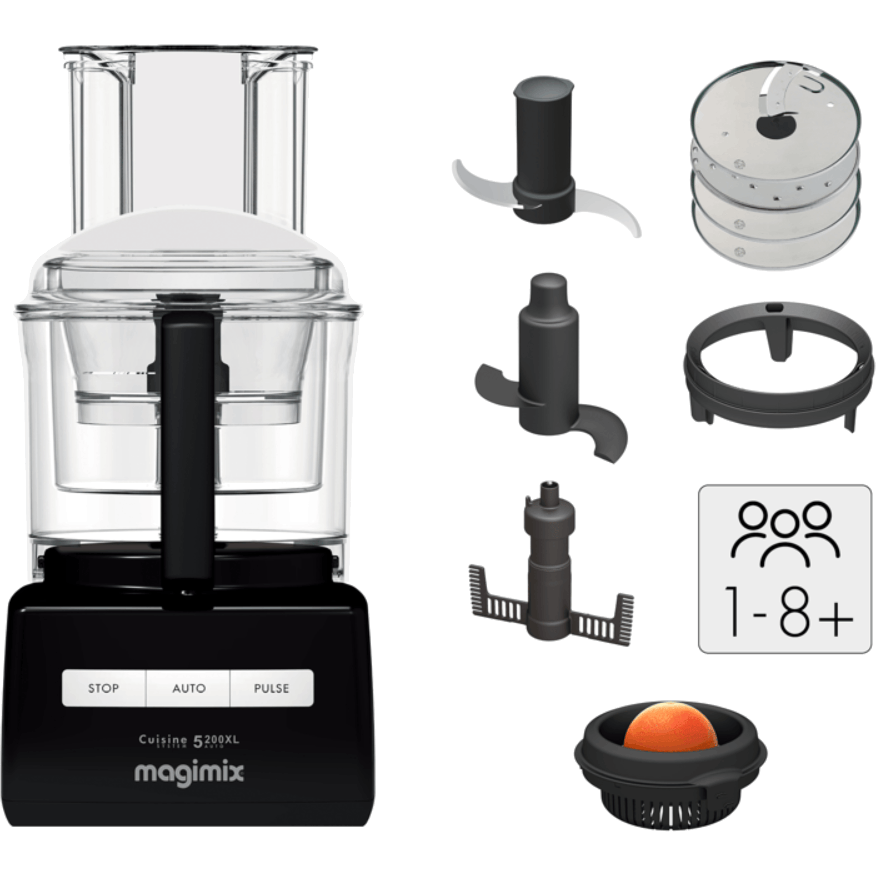 מעבד מזון 6 ב-1 Magimix CS3200CMSE - צבע כרום מט אחריות ע י היבואן ...