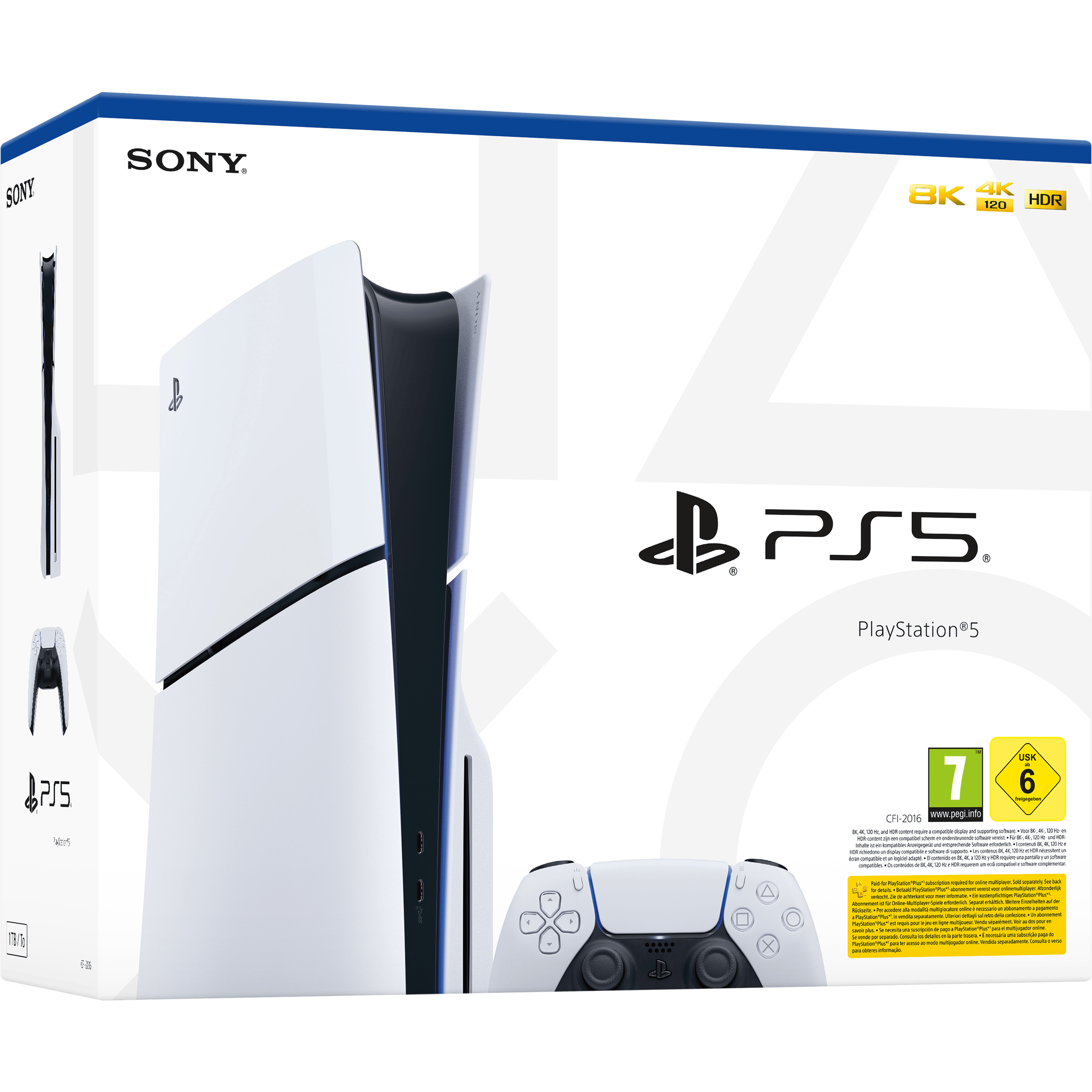 קונסולה Sony PlayStation 5 Slim 1TB Blu-Ray Edition - צבע לבן שנה אחריות ע י היבואן הרשמי ...