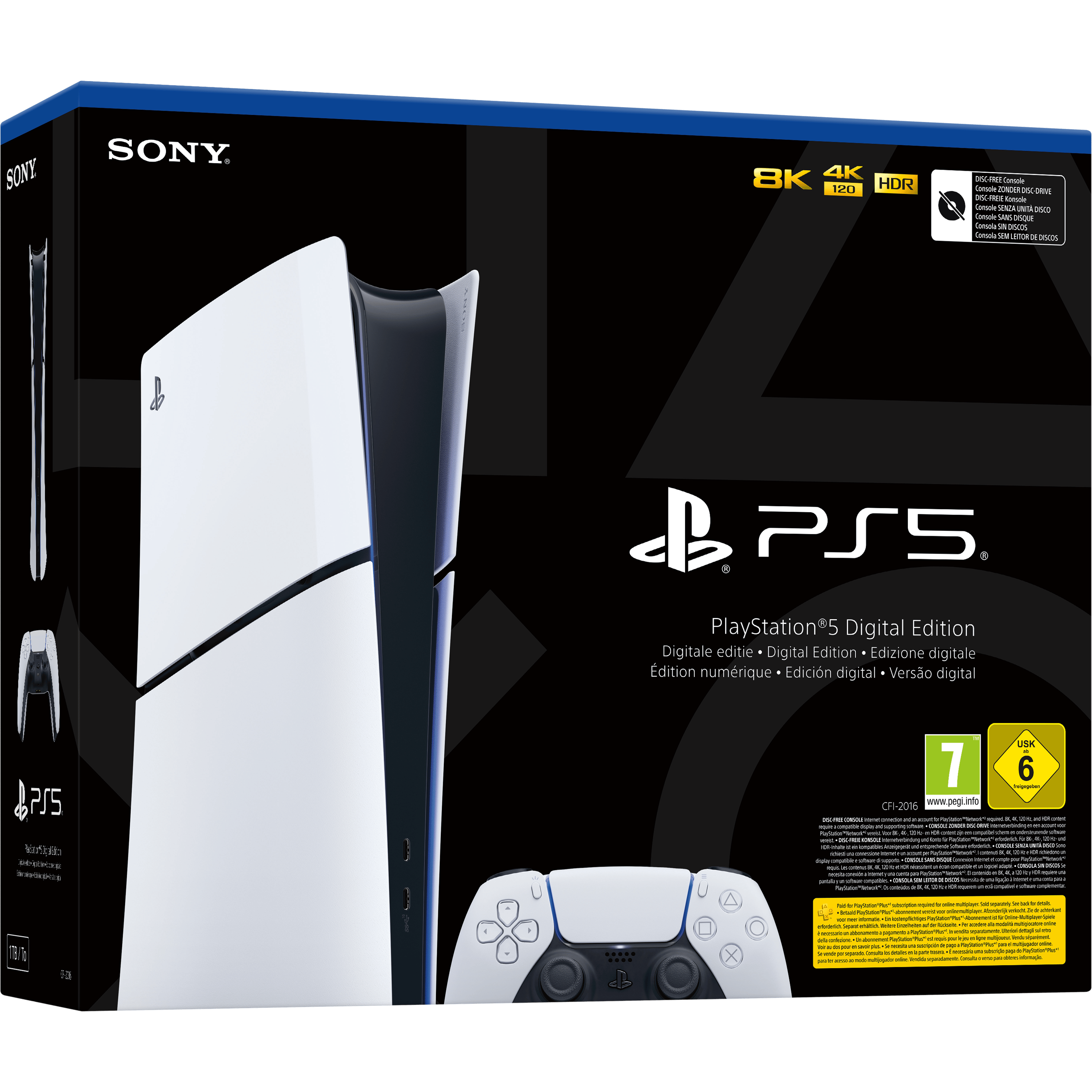 קונסולה Sony PlayStation 5 Slim 1TB Digital Edition - צבע לבן שנה ...