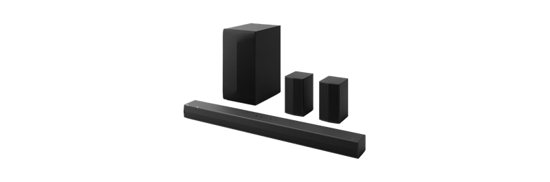 מקרן קול עם סאב וופר ורמקולים אחוריים אלחוטיים LG S65TR 600W 5.1Ch ...