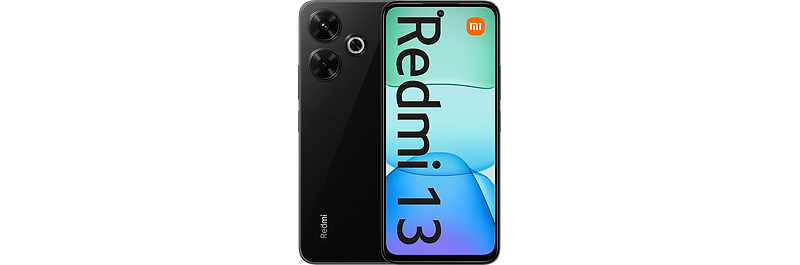 סמארטפון Xiaomi Redmi 13 Nfc 256gb 8gb Ram צבע שחור חצות שנתיים