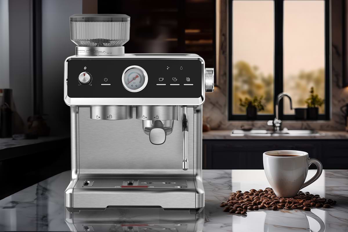 מכונת קפה טוחנת ודוחסת עם סטימר Electra 3565