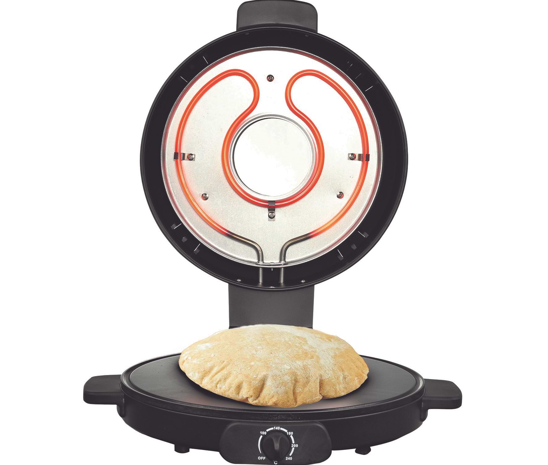 מכשיר להכנת פיתות ופיצות עם תרמוסטט Selmor SE-367 - אחריות ע י היבואן הרשמי - מחסני חשמל