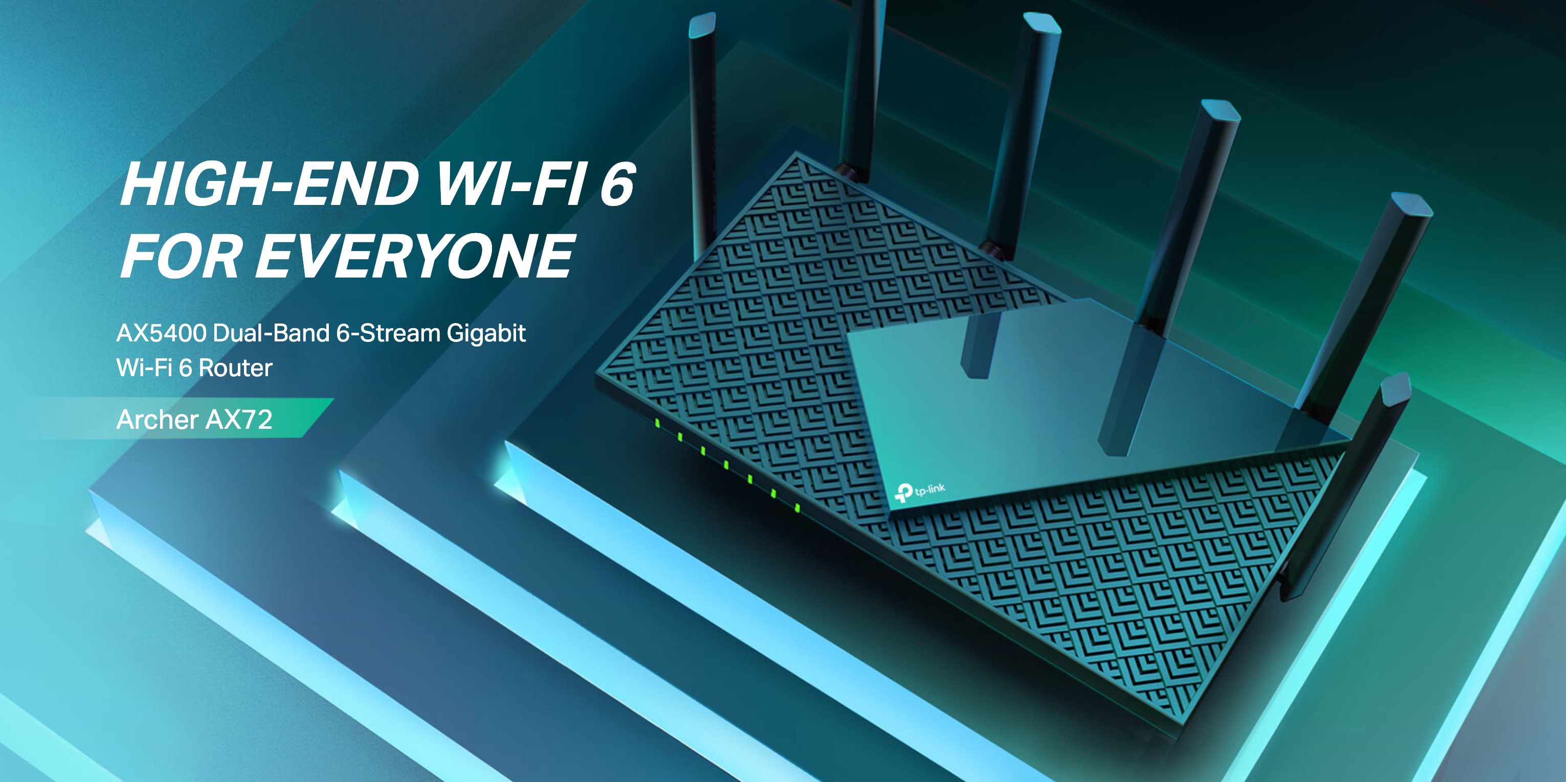 ראוטר TP-Link Archer AX72 AX5400 Next Gen WiFi 6 - בצבע שחור שלוש שנות ...