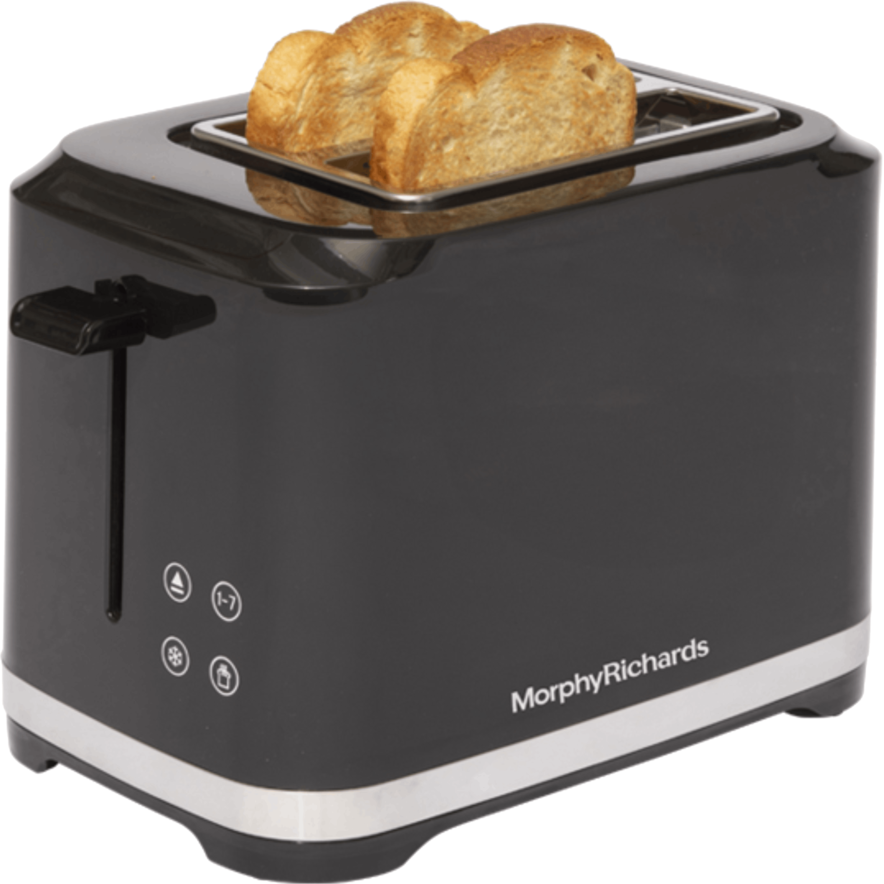 מצנם 2 פרוסות Morphy Richards 44059 - צבע שחור שנה אחריות ע י היבואן הרשמי