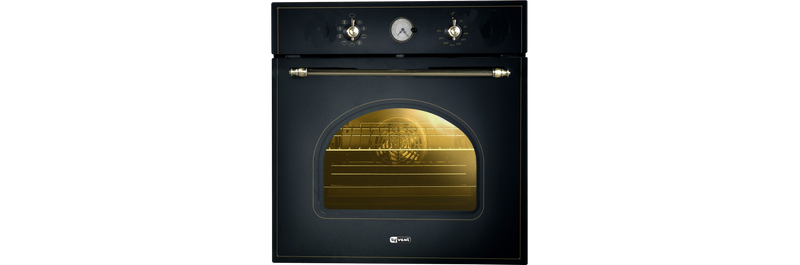 תנור אפייה בנוי 67 ליטר Lyvent OV-T-170 - גימור שחור כפרי אחריות ע י ...